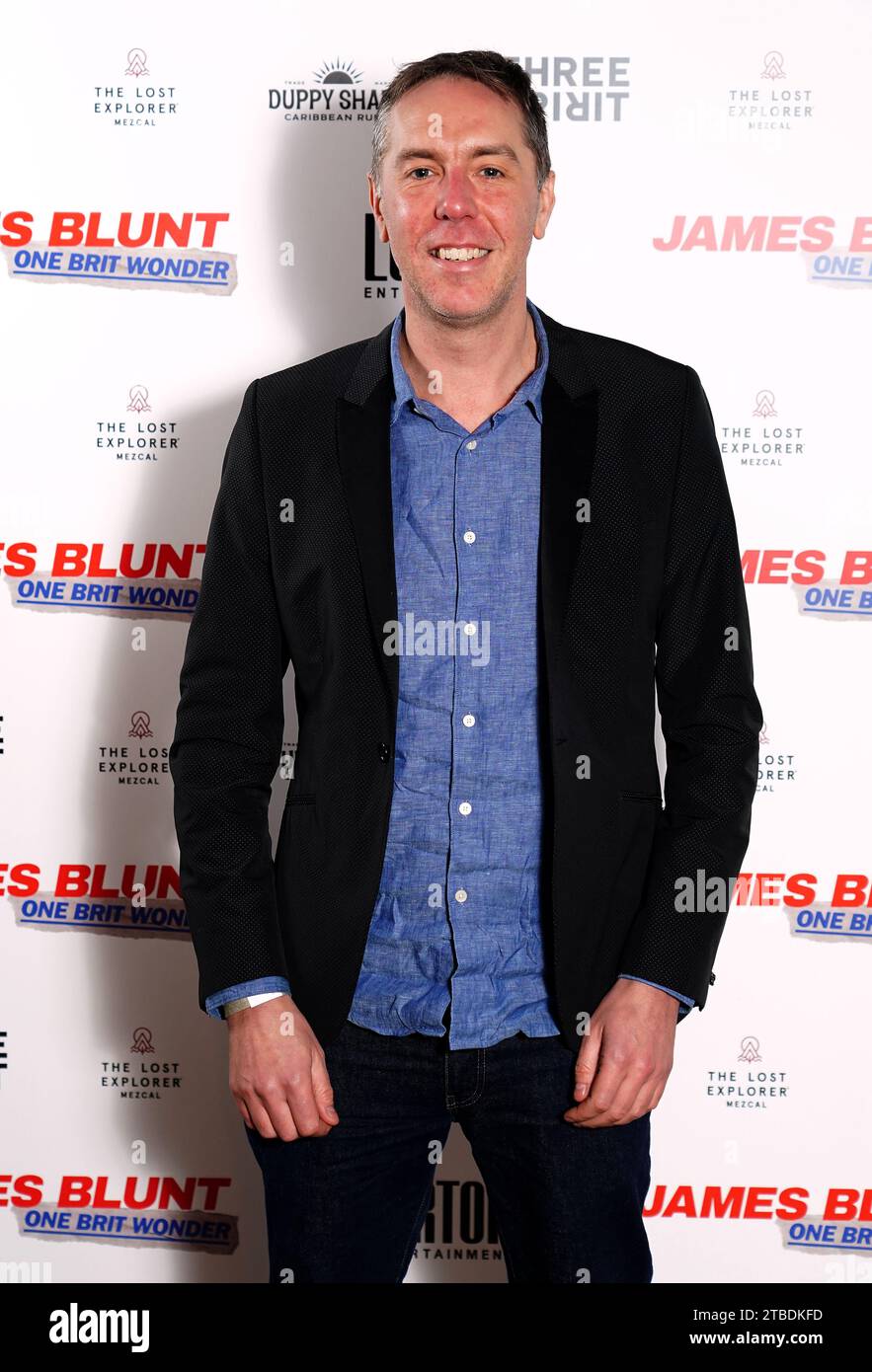 Director Chris Atkins arrives for the screening of James Blunt's One ...