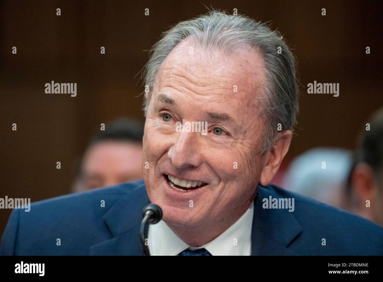 James P. Gorman, CEO, Morgan Stanley, speaks during a Senate Banking ...