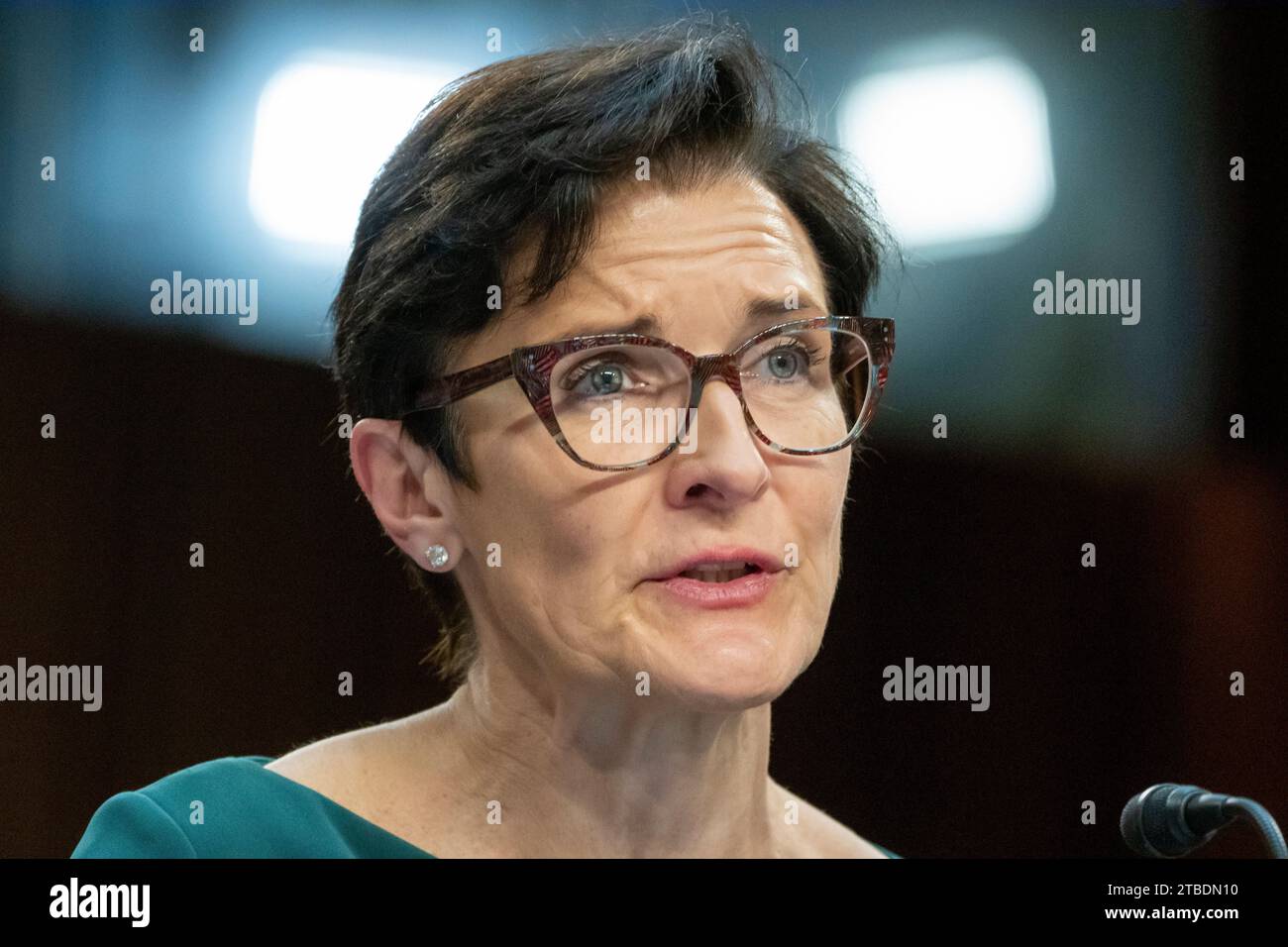 Jane Fraser, CEO, Citigroup, speaks during a Senate Banking, Housing ...
