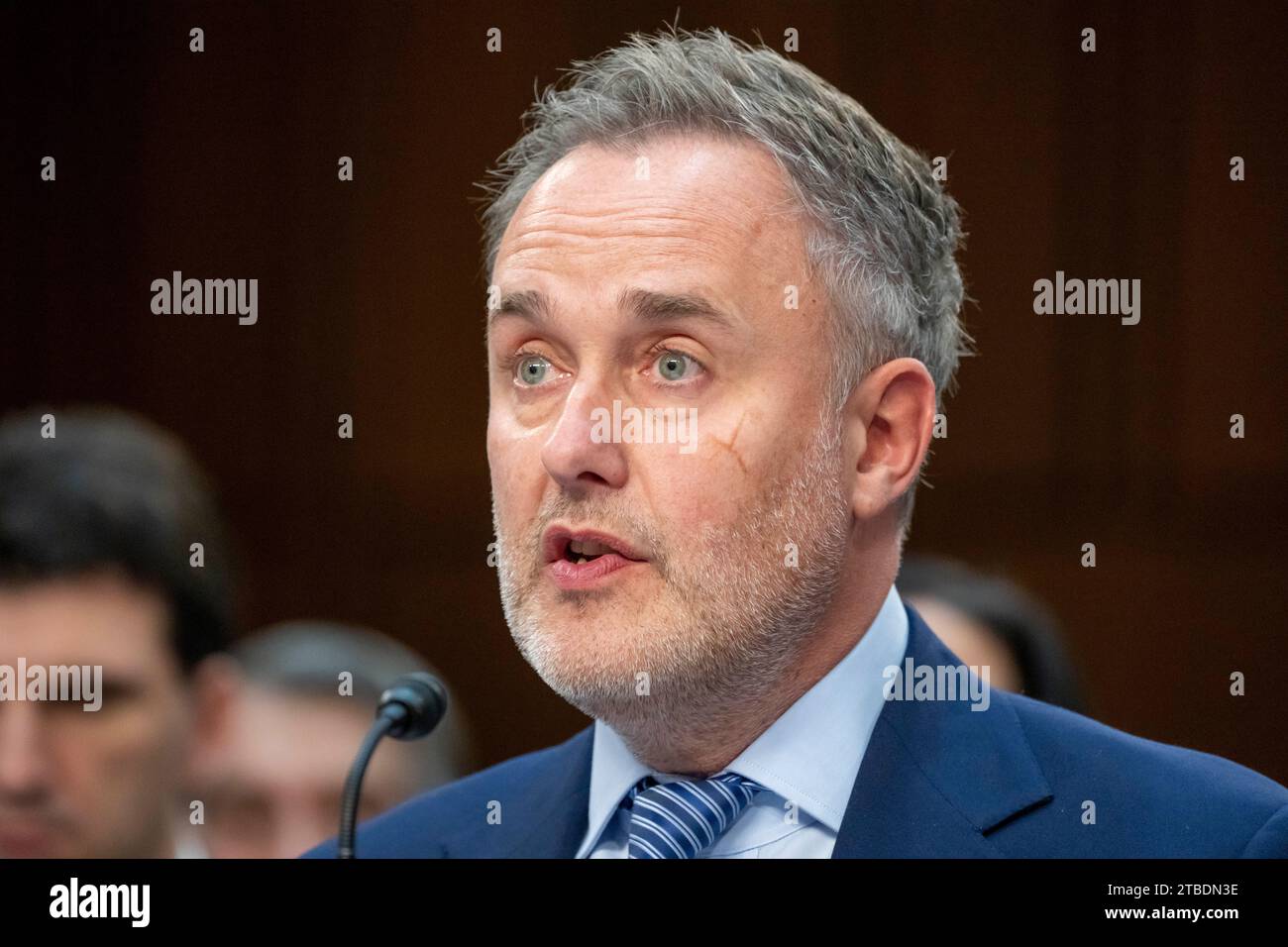 Robin Vince, CEO, BNY Mellon, speaks during a Senate Banking, Housing ...