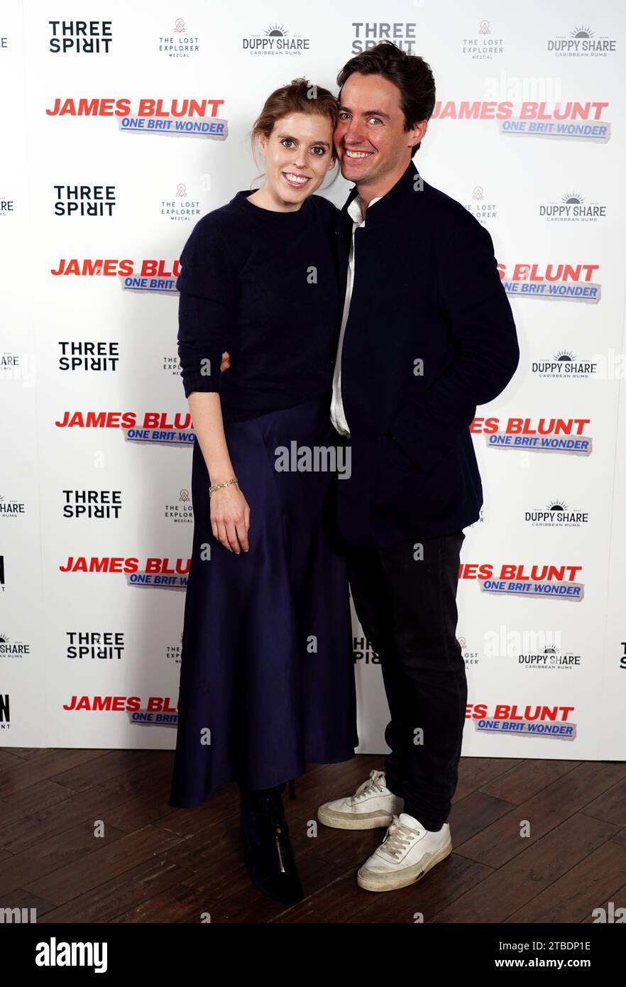 Princess Beatrice and Edoardo Mapelli Mozzi arrives for the screening ...