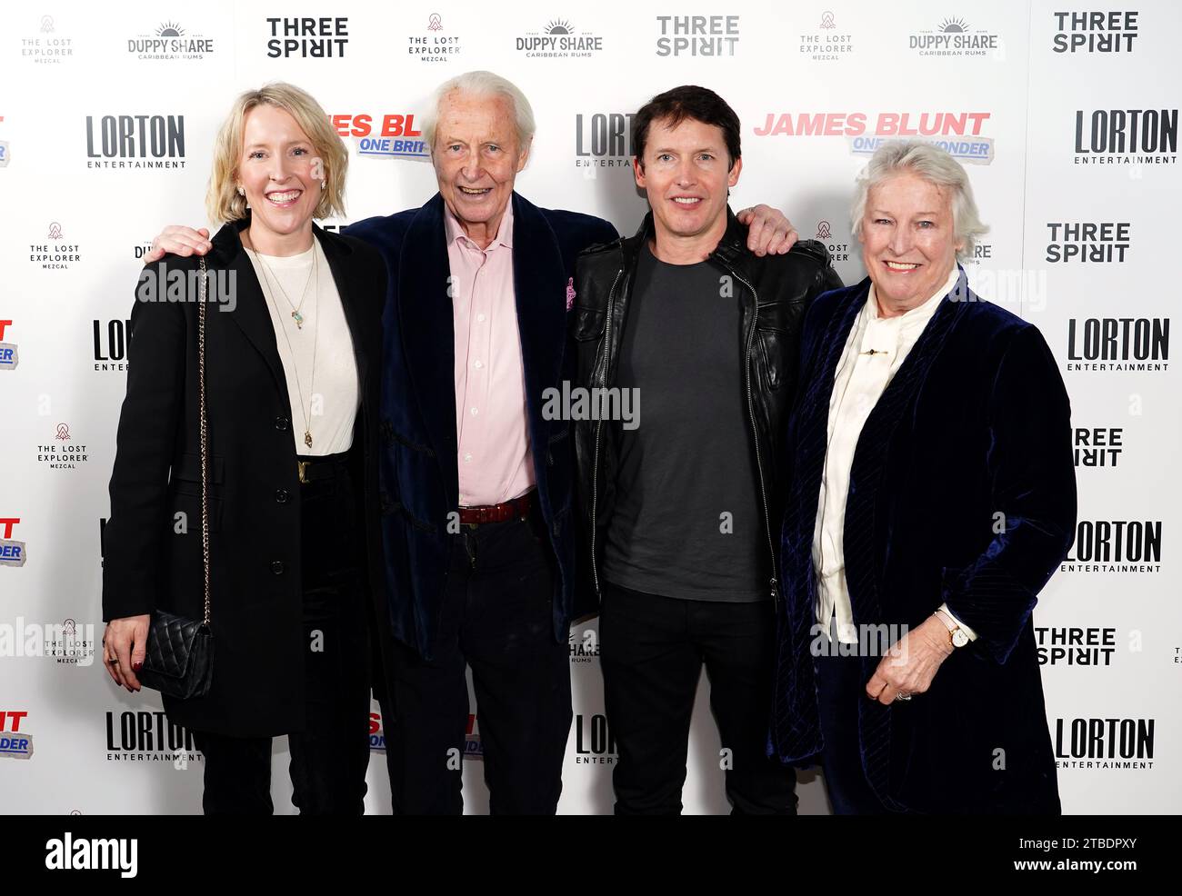 James Blunt and his family arrive for the screening of James Blunt's ...