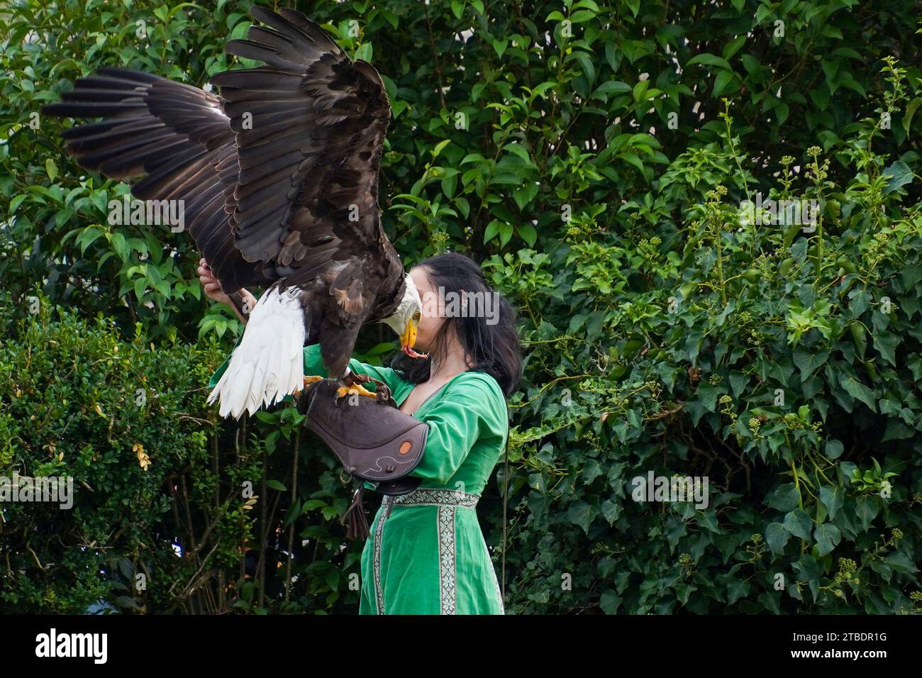 Young female tourist holds hi-res stock photography and images - Alamy
