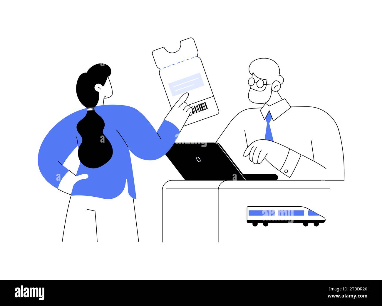 Ticket office abstract concept vector illustration Stock Vector Image ...