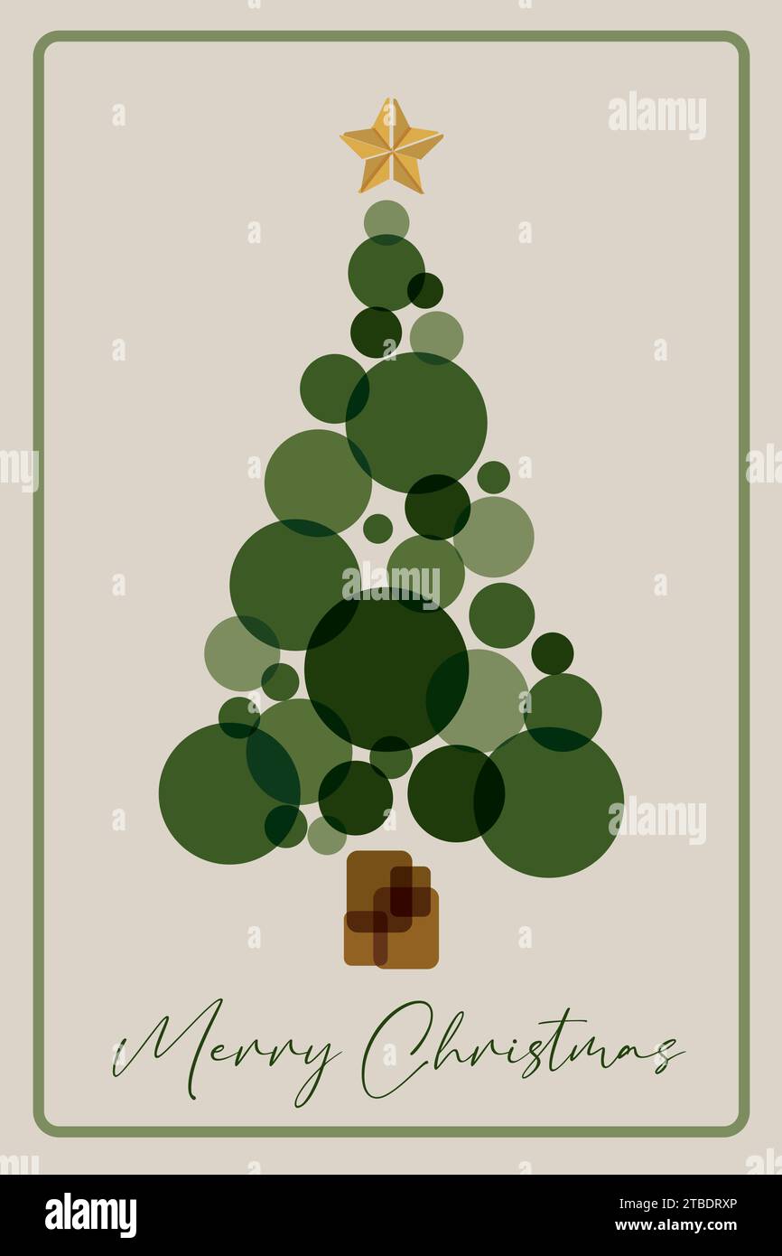 Detailed colored christmas card Vector Stock Vector Image & Art - Alamy