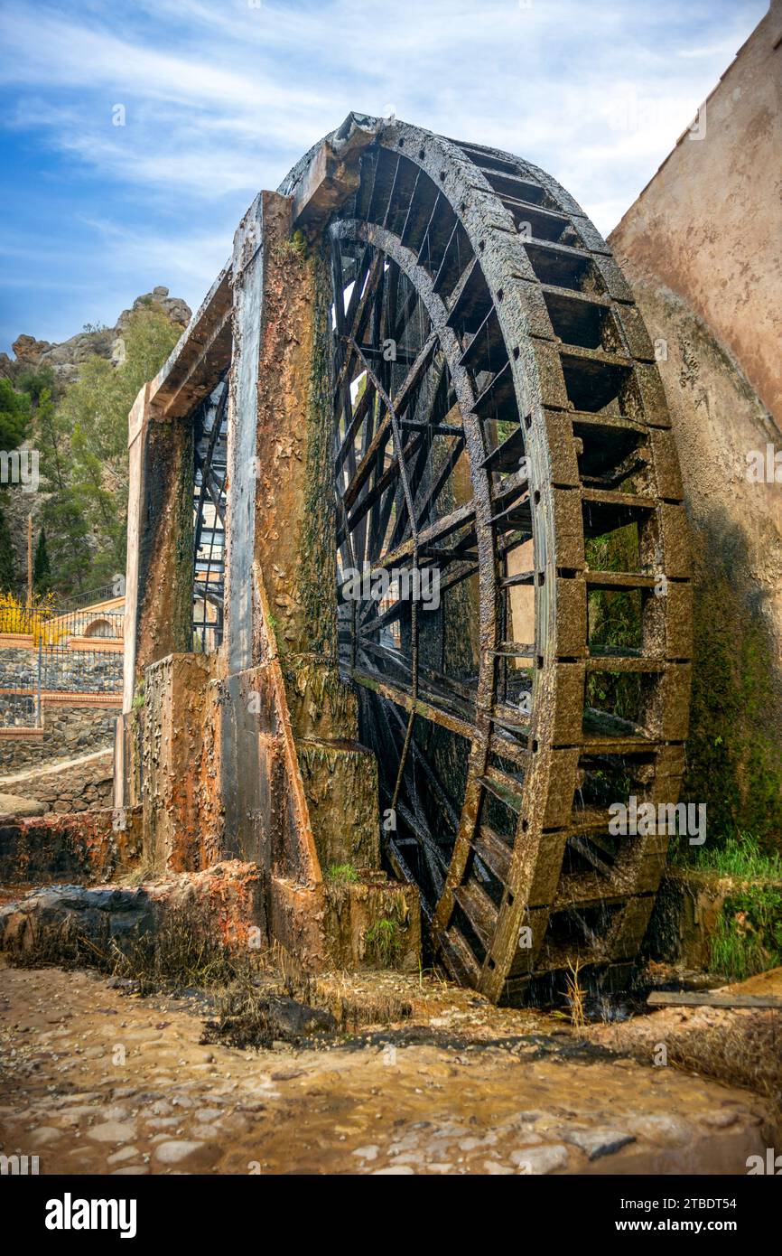 Ancient engineering of the Big Wheel in the Huerta de Abarn, Region of ...