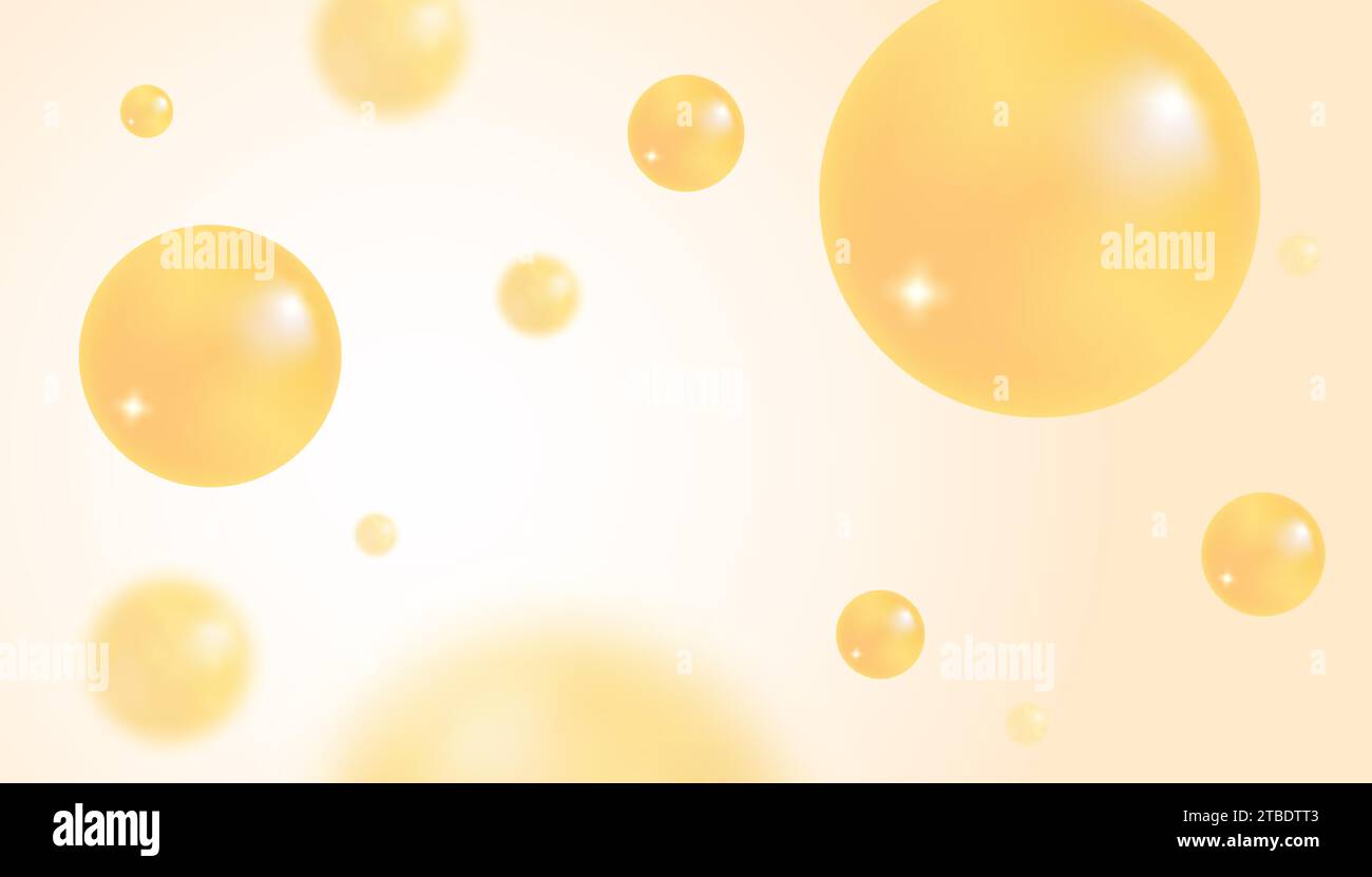 Vector abstract background with orange bubbles. Trendy vector ...