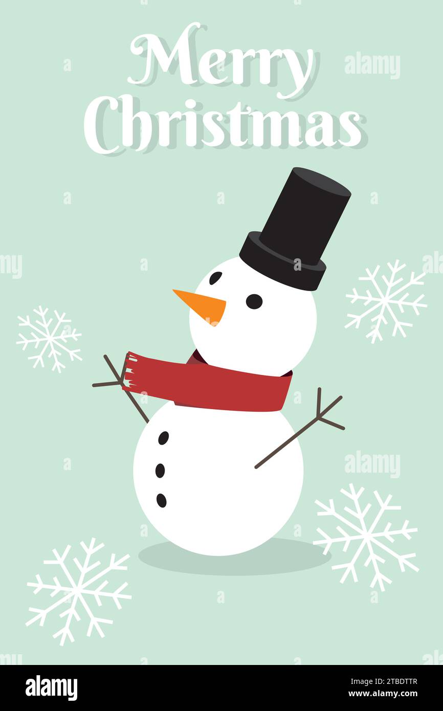 Flat style vertical christmas card Vector Stock Vector Image & Art - Alamy