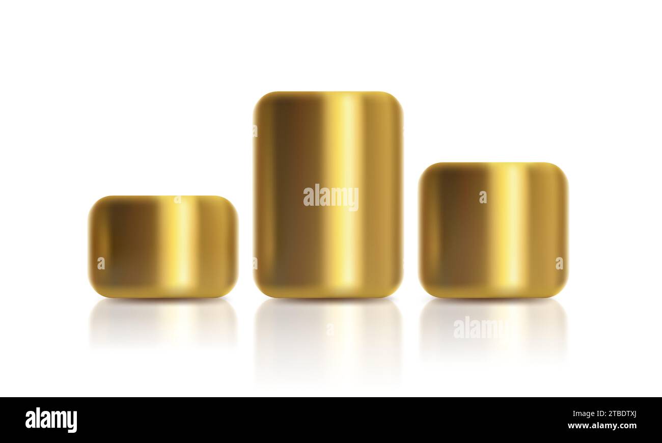 Golden cylinder Stock Vector Images - Alamy