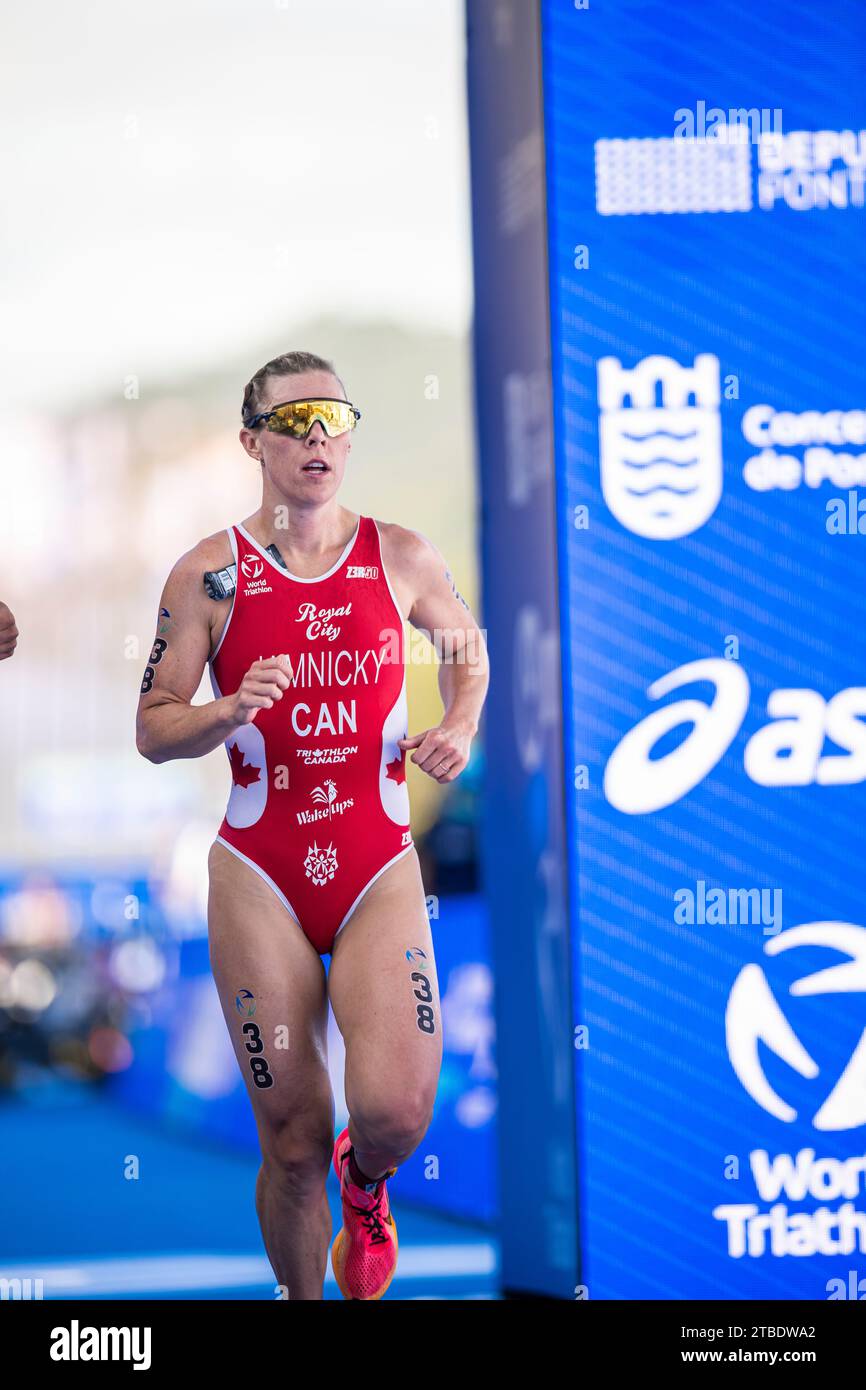 Dominika Jamnicky participating in Pontevedra in the 2023 World ...