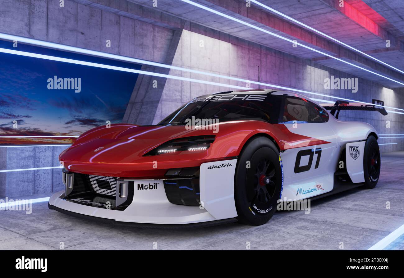 The Porsche Mission R is finally driving. It has 1,088 hp and charges ...