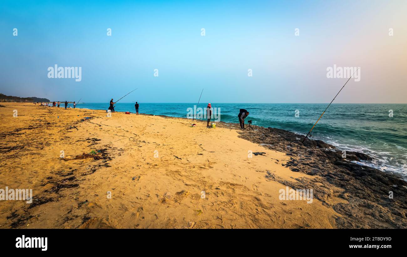 Ras Tanura Beach is a popular destination near Jubail city, Saudi ...