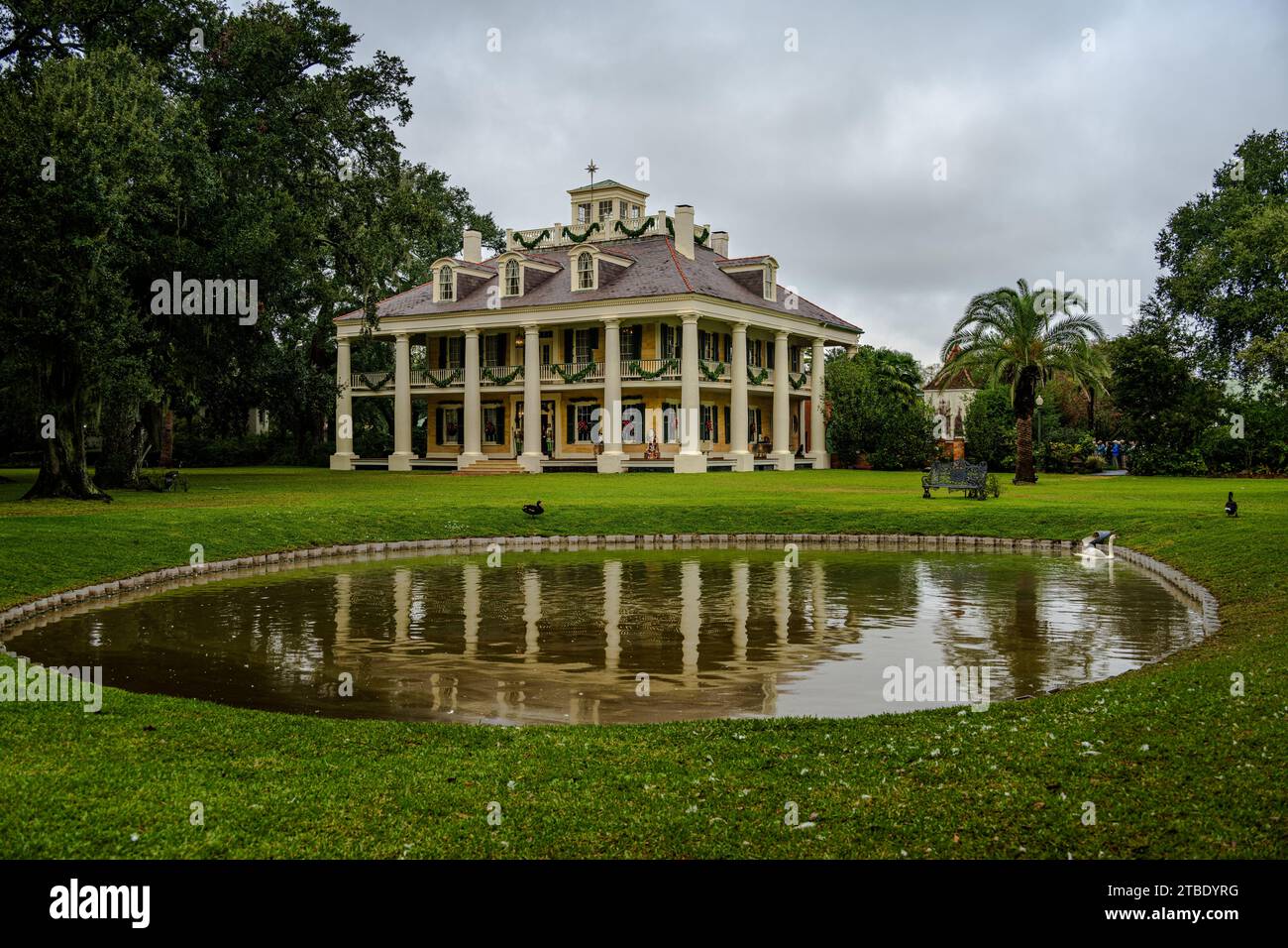 St James Parish, LA, USA -- Nov 26, 2023. A photograph of a plantation ...