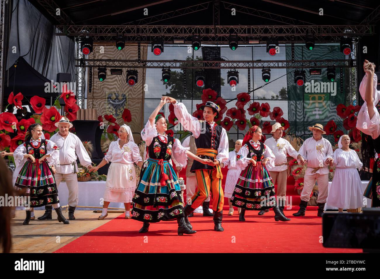 Szczepanow, Poland - September 02, 2023: Traditional Polish folklore ...