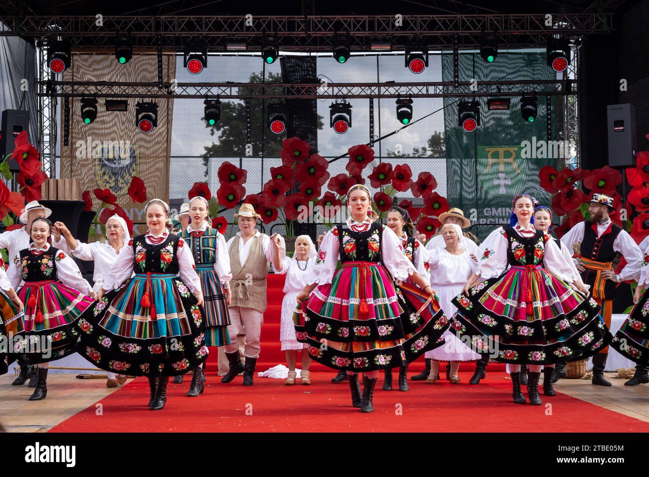 Szczepanow, Poland - September 02, 2023: Traditional Polish folklore ...