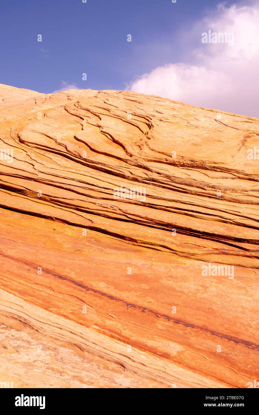 Photograph of the Yellow Rock area, a sandstone hill that's mostly ...