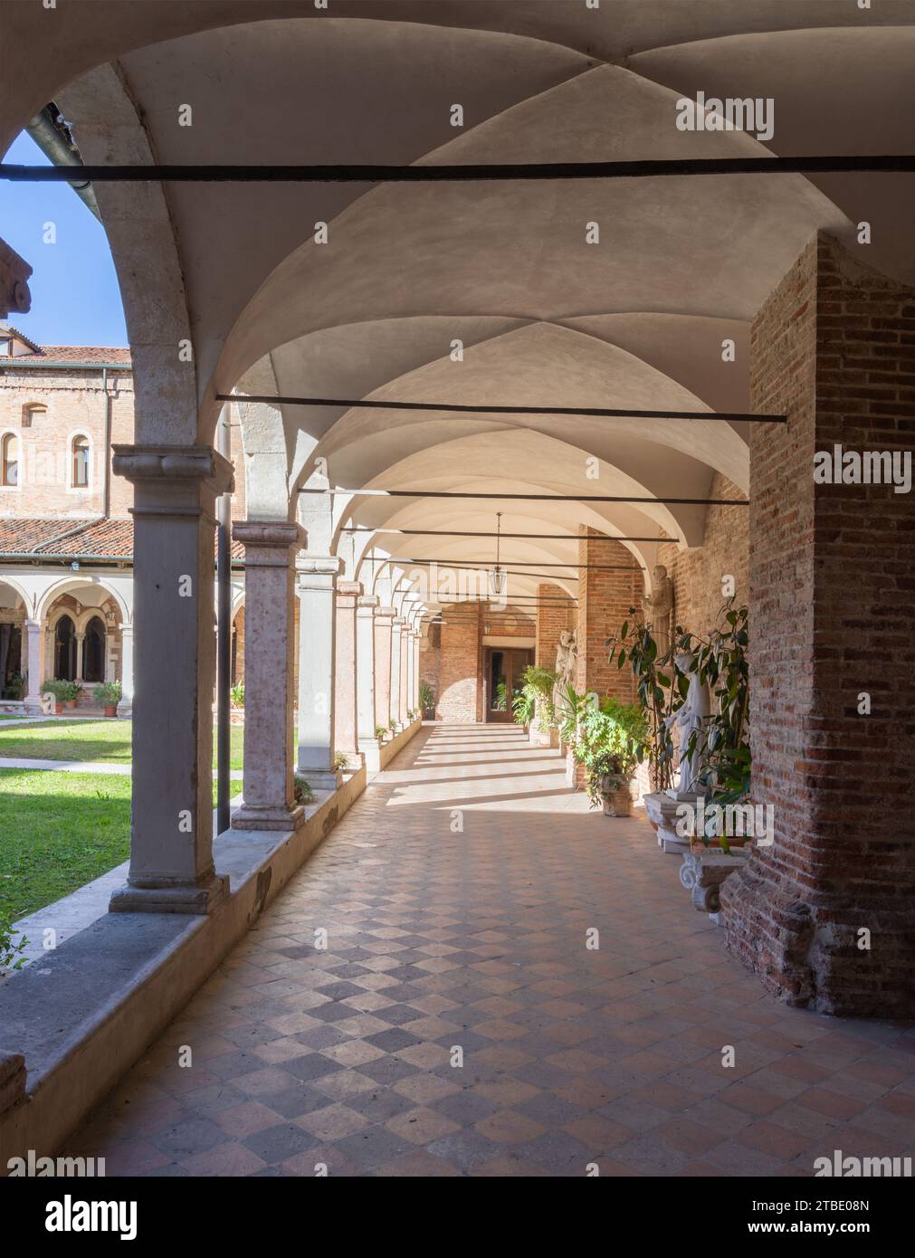 VICENZA, ITALY - NOVEMBER 5, 2023: The atrium of church Chiesa di San ...