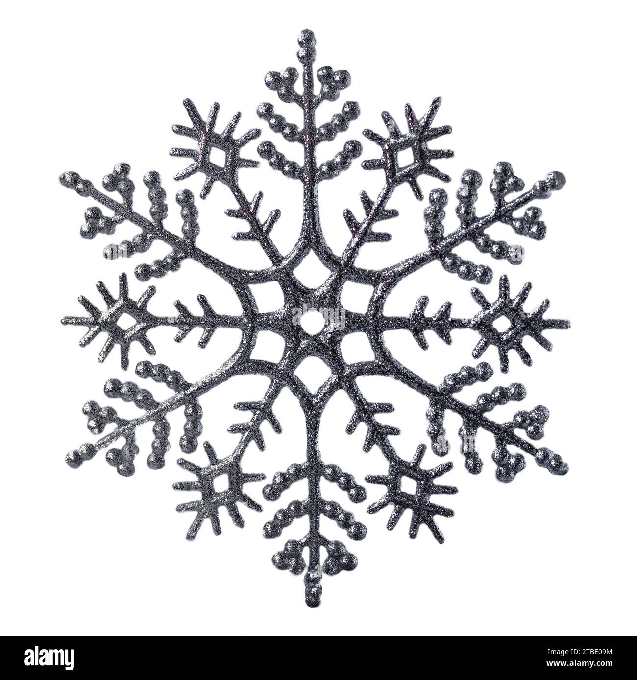 Snowflake isolated on white background Stock Photo - Alamy