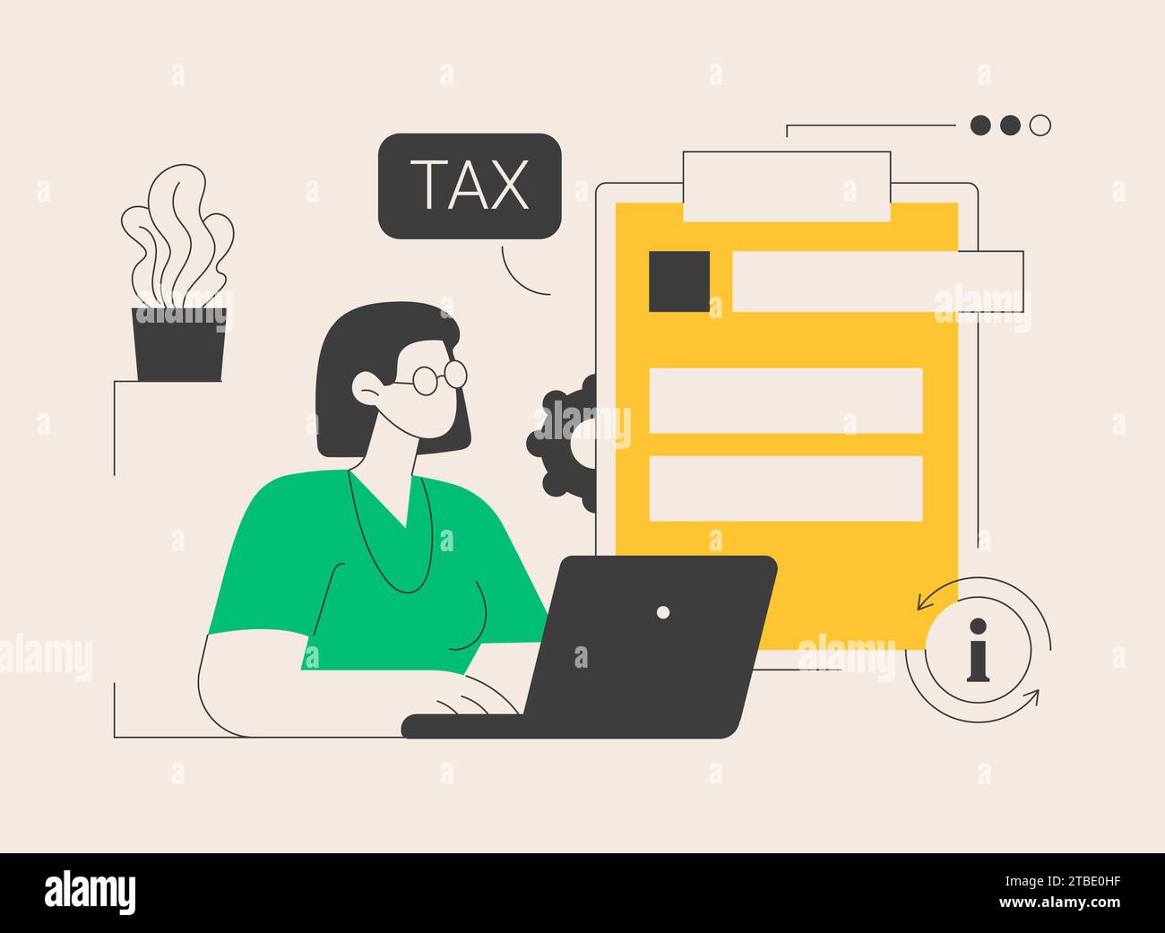 Provide and update your personal information abstract concept vector ...