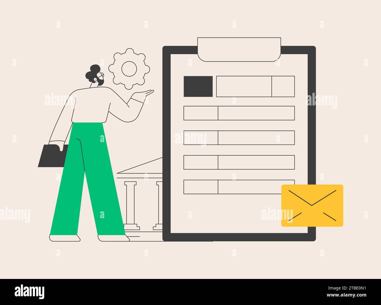 Notice of assessment abstract concept vector illustration Stock Vector ...