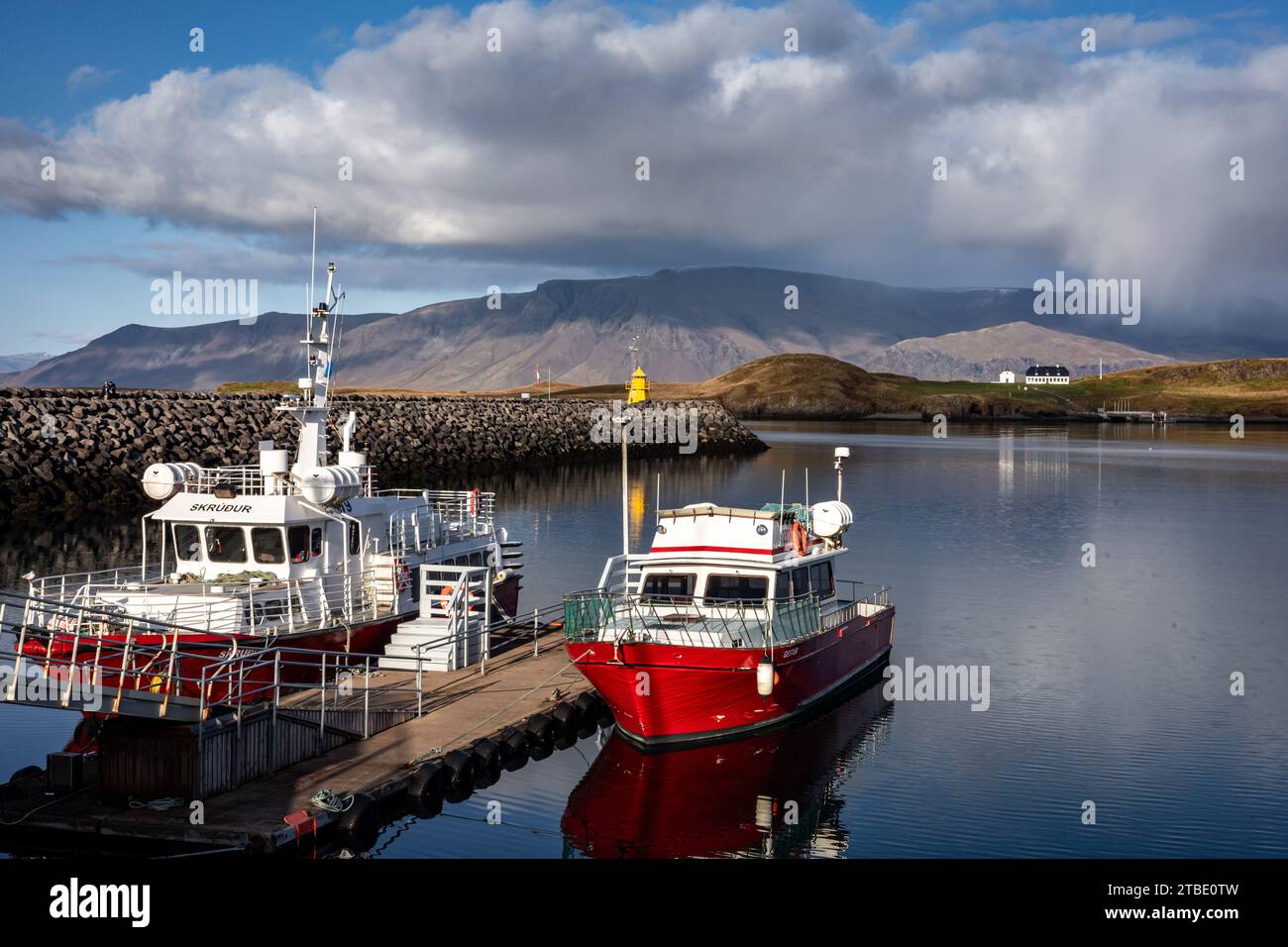 Reykjavik, Iceland - October 06, 2023: Atlantic coast landscape with ...