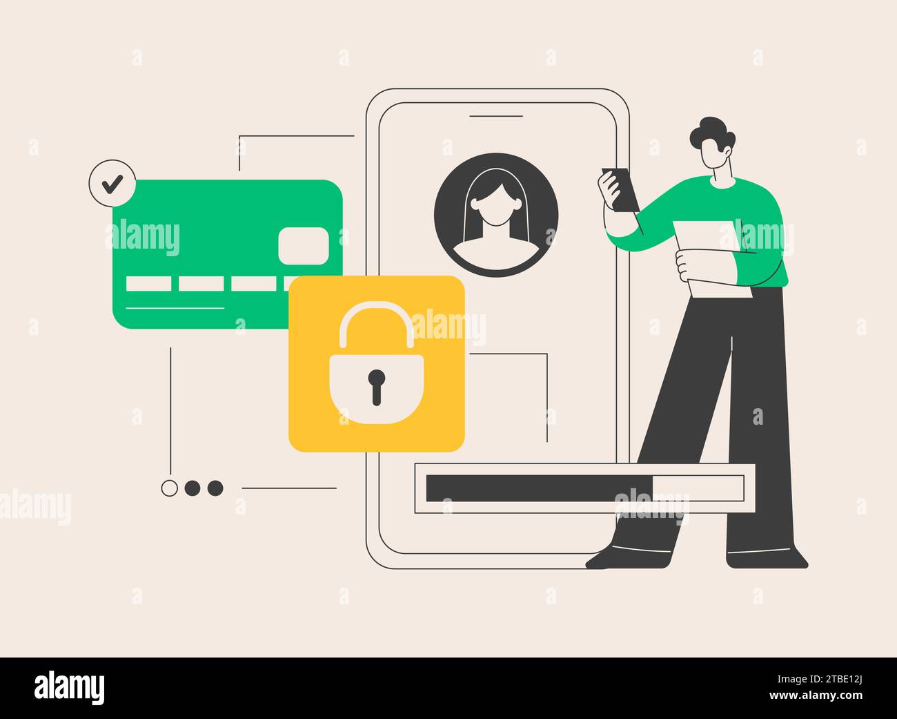 Cyber security software abstract concept vector illustration Stock ...