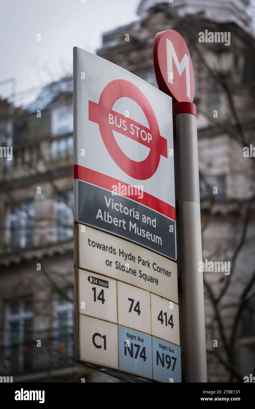 A vibrant and colorful sign advertising a public transportation station ...