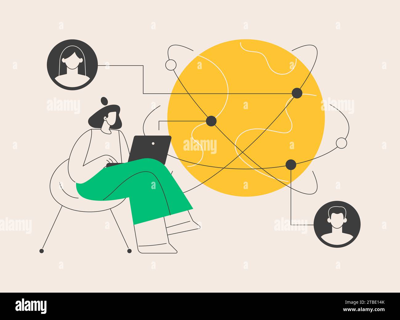 Global Network Connection Abstract Concept Vector Illustration Stock Vector Image And Art Alamy