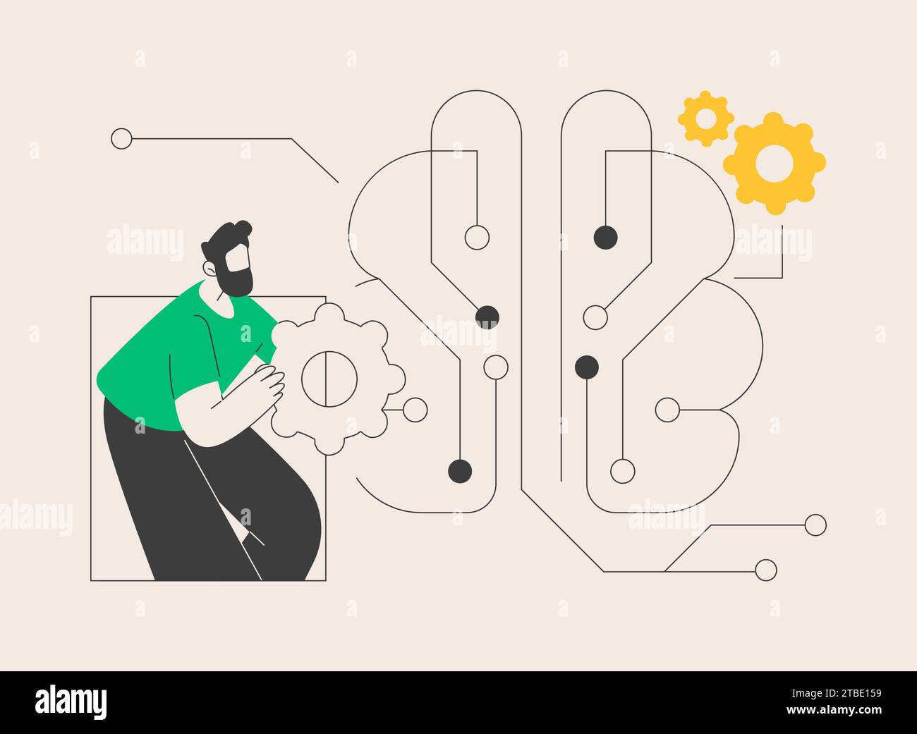 Artificial intelligence abstract concept vector illustration Stock ...