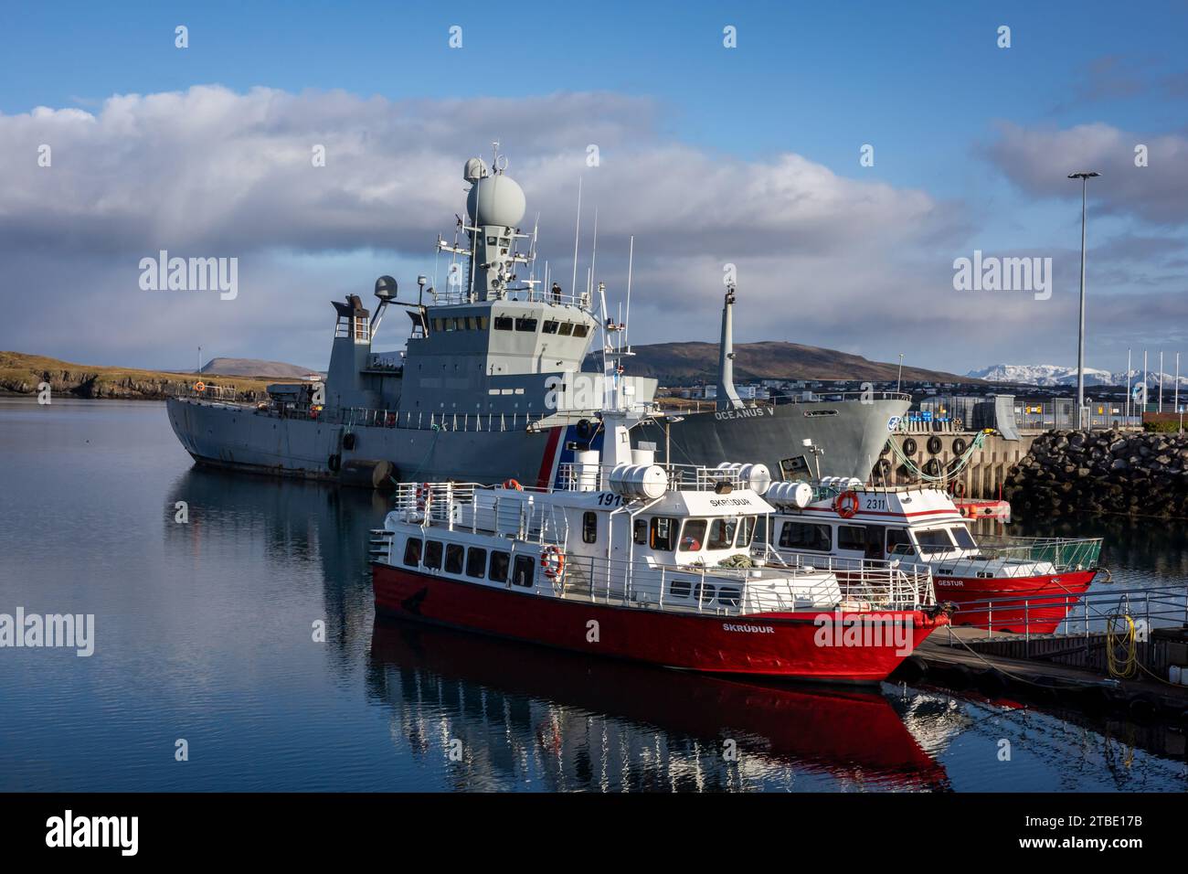 Reykjavik, Iceland - October 06, 2023: Atlantic coast landscape with ...