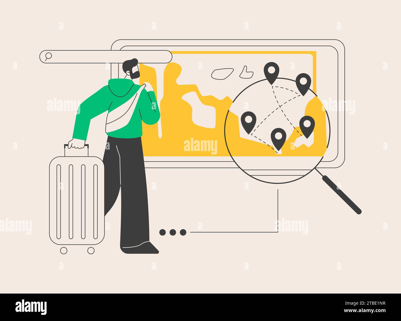 Tour navigator abstract concept vector illustration Stock Vector Image ...