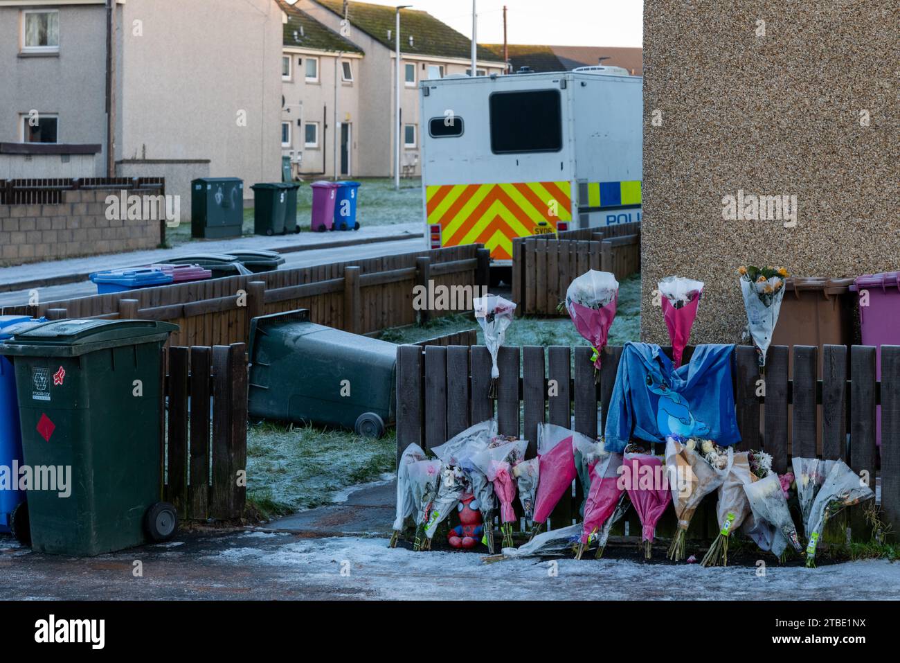 Anderson Drive, New Elgin, Elgin, Moray, UK. 6th Dec, 2023. This is the ...