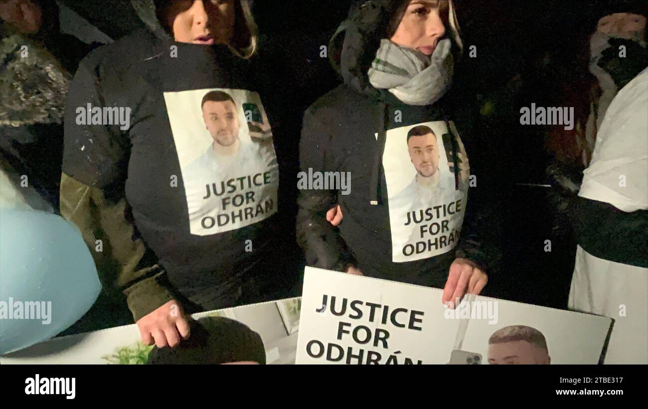 People at vigil in Lurgan, Co Armagh, held for murdered 23-year-old ...