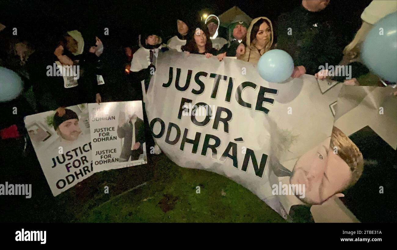 People at vigil in Lurgan, Co Armagh, held for murdered 23-year-old ...