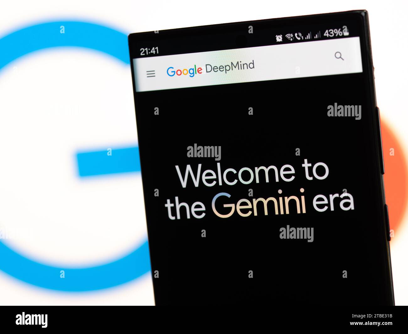 Galati, Romania - December 6, 2023: Webpage of Google DeepMind Gemini ...