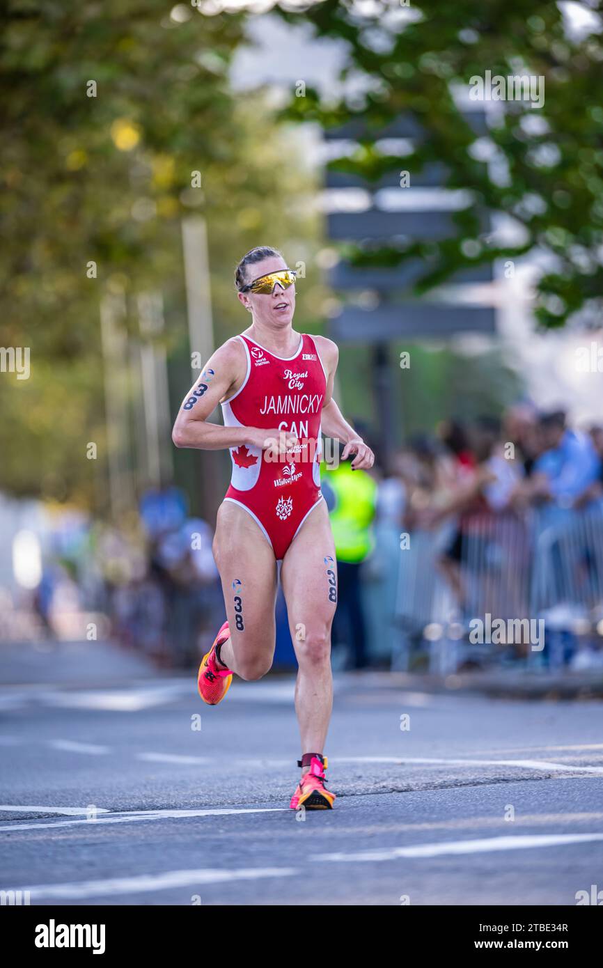 Dominika Jamnicky participating in Pontevedra in the 2023 World ...