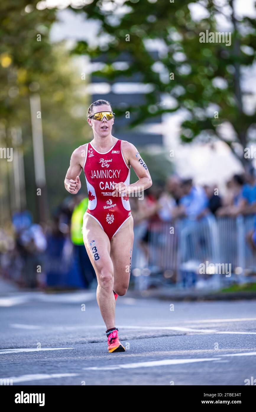 Dominika Jamnicky participating in Pontevedra in the 2023 World ...