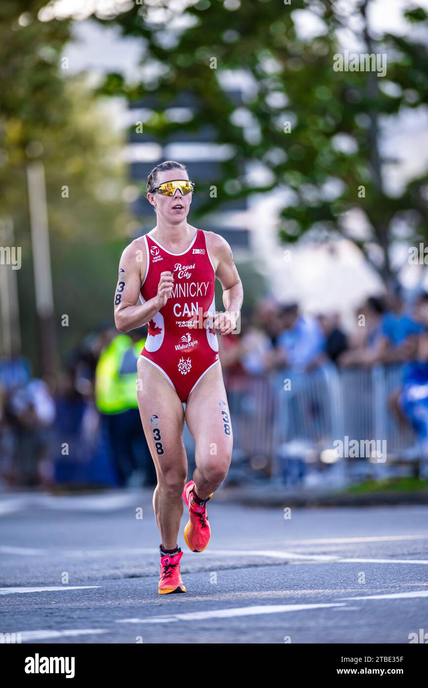 Dominika Jamnicky participating in Pontevedra in the 2023 World ...