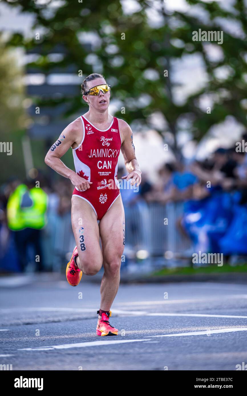 Dominika Jamnicky participating in Pontevedra in the 2023 World ...