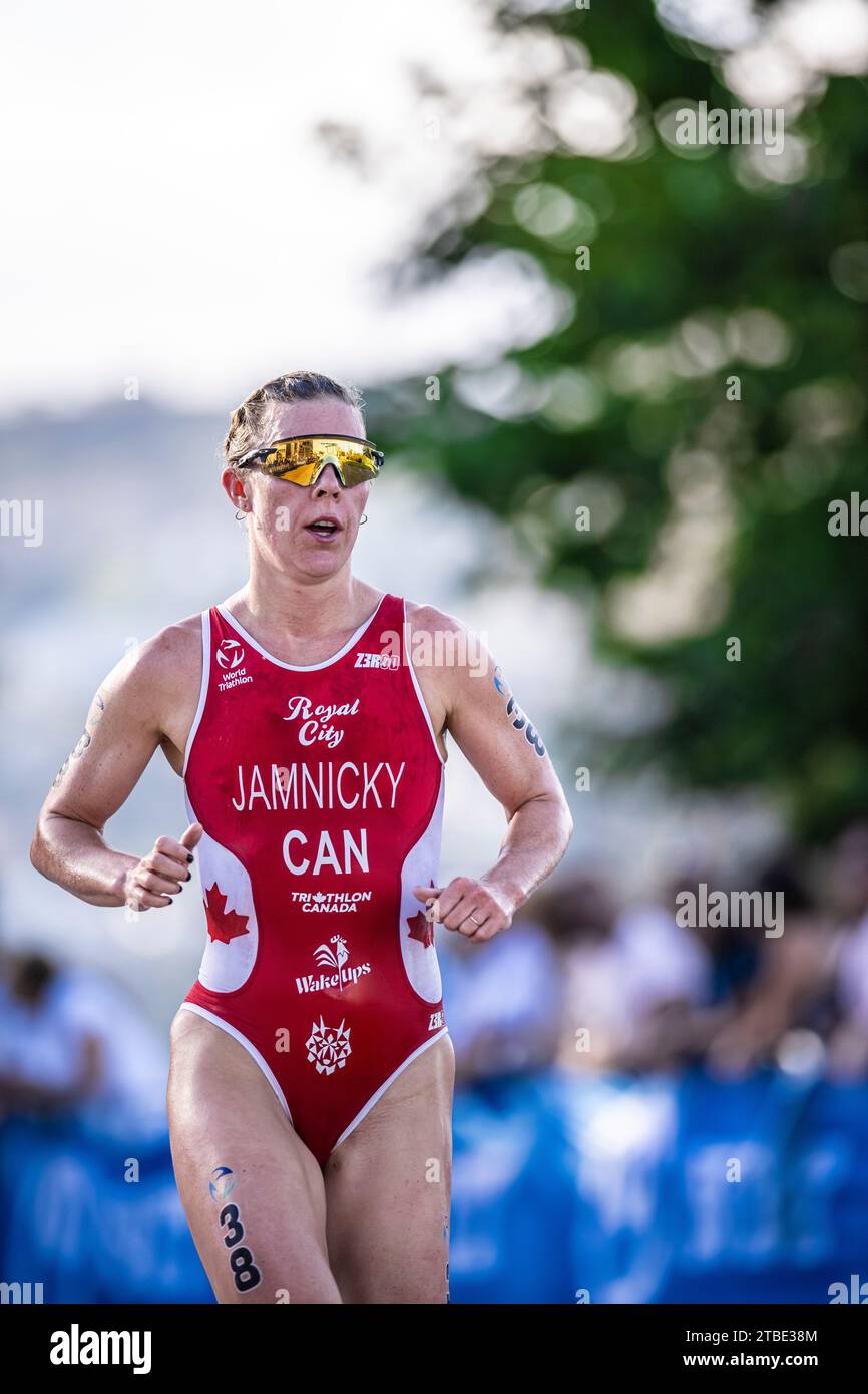 Dominika Jamnicky participating in Pontevedra in the 2023 World ...