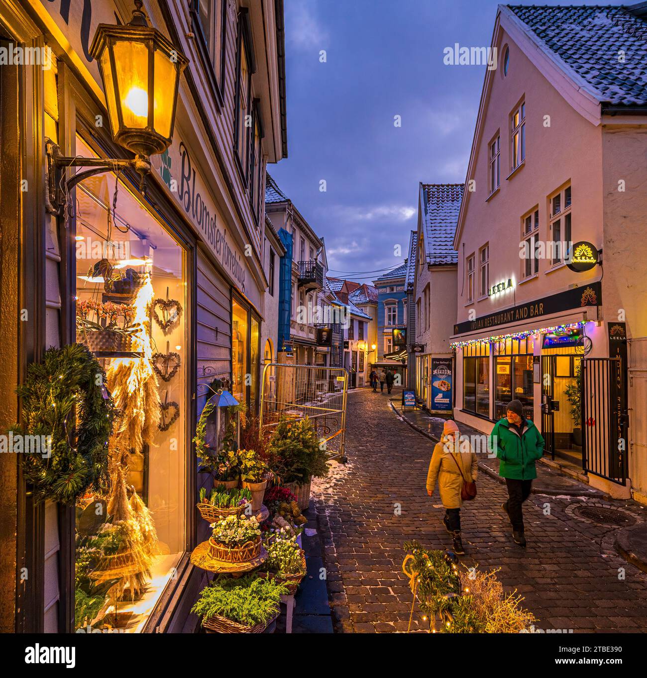 Christmas time in Bergen, Western Norway Stock Photo - Alamy