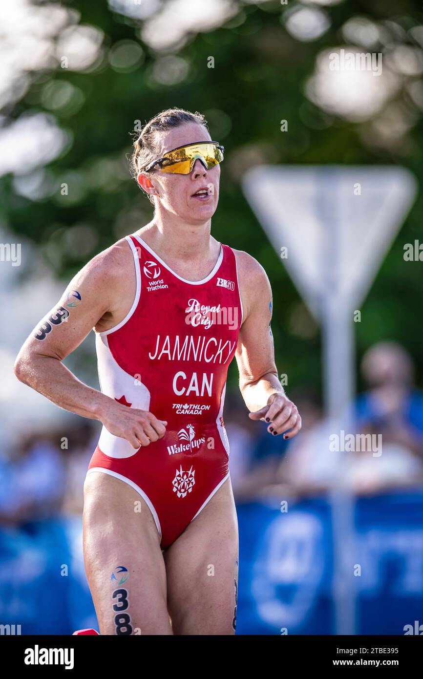 Dominika Jamnicky participating in Pontevedra in the 2023 World ...