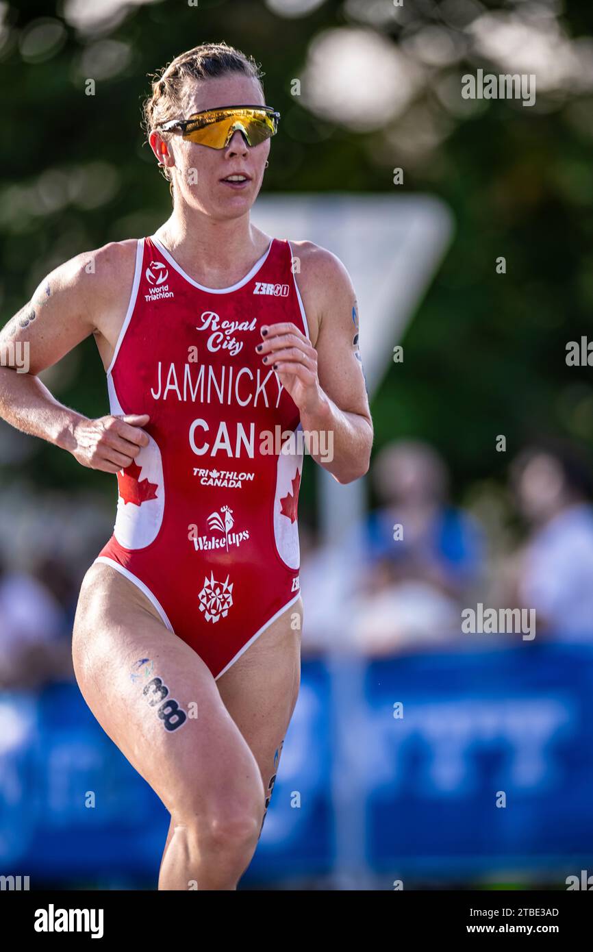 Dominika Jamnicky participating in Pontevedra in the 2023 World ...