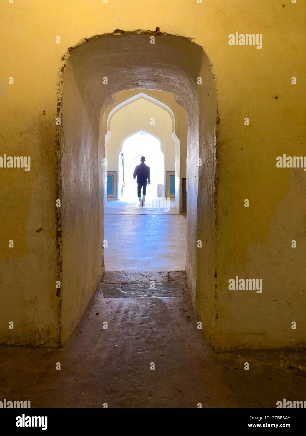 Man walking down corridor hi-res stock photography and images - Alamy