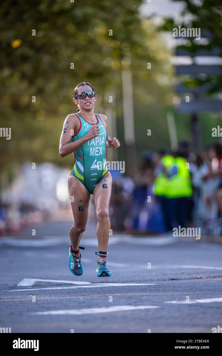Rosa Maria Tapia Vidal running in Pontevedra in the 2023 World ...