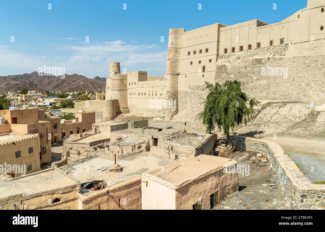 Bahla Fort at the foot of the Djebel Akhdar in Sultanate of Oman ...