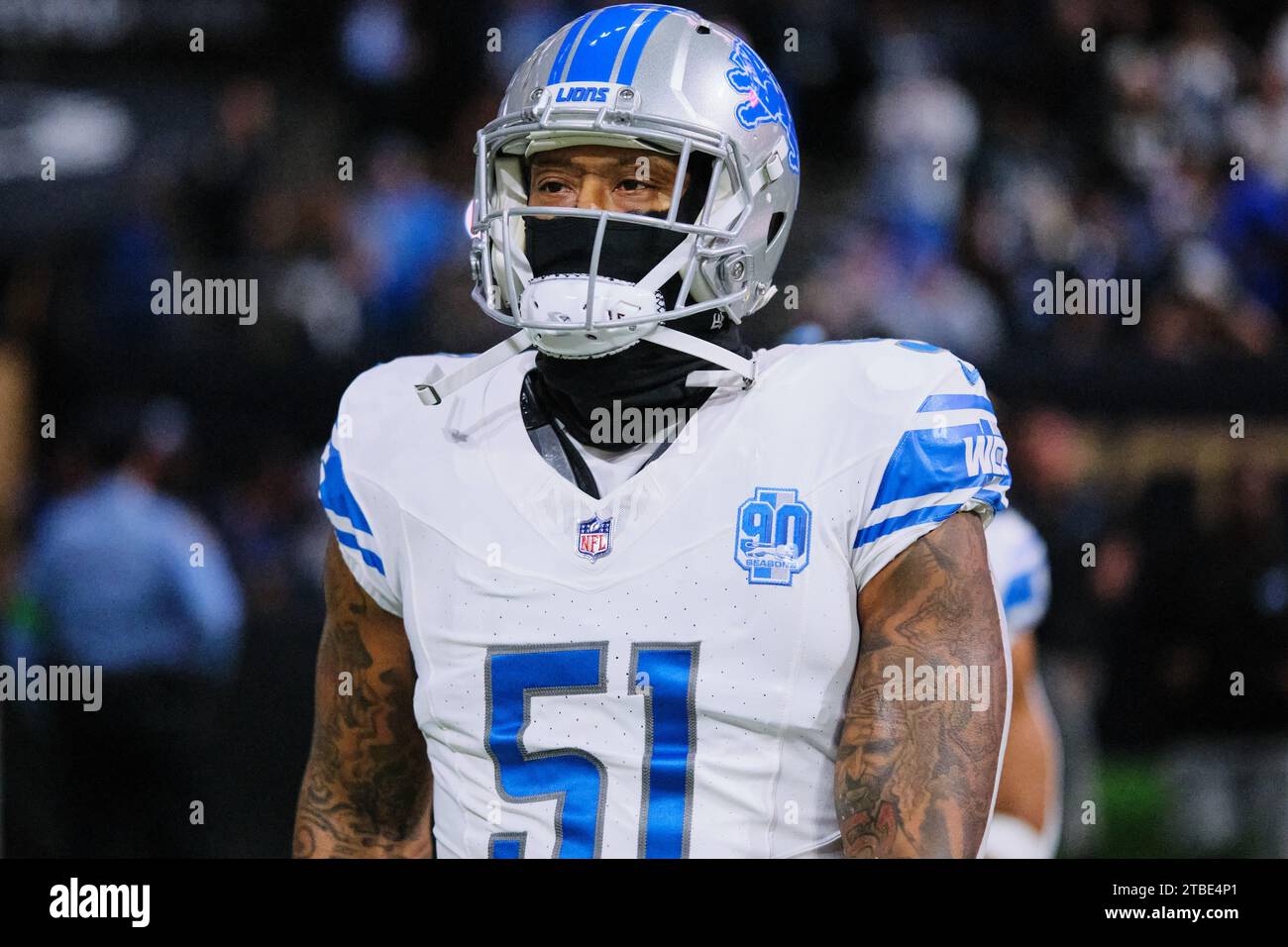 New Orleans, Louisiana, USA. 6th Dec, 2023. Detroit Lions linebacker ...