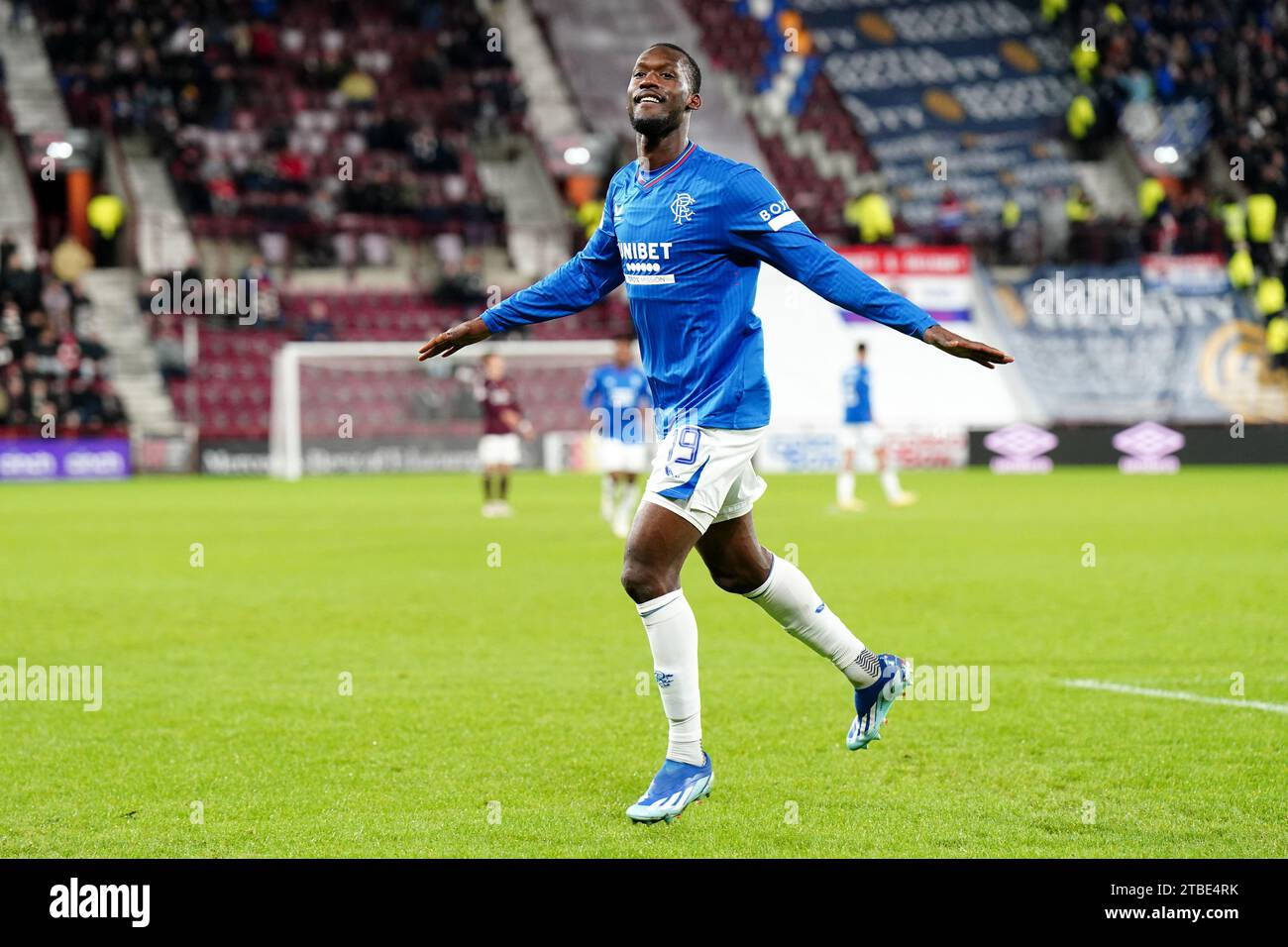 Rangers' Abdallah Sima celebrates scoring their side's first goal of ...