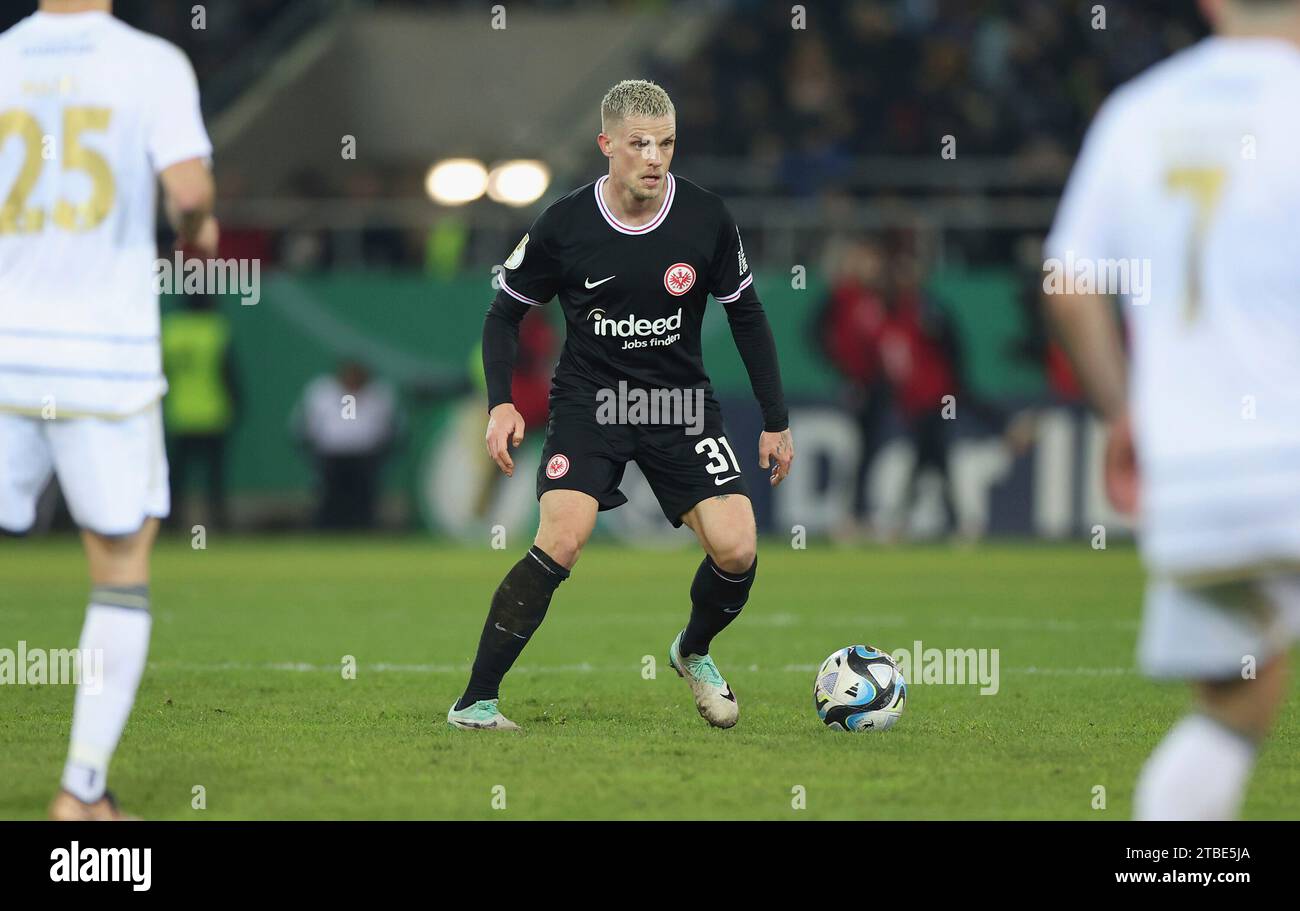 06.12.2023, Fussball DFB-Pokal Achtelfinale, 1. FC Saarbrücken ...
