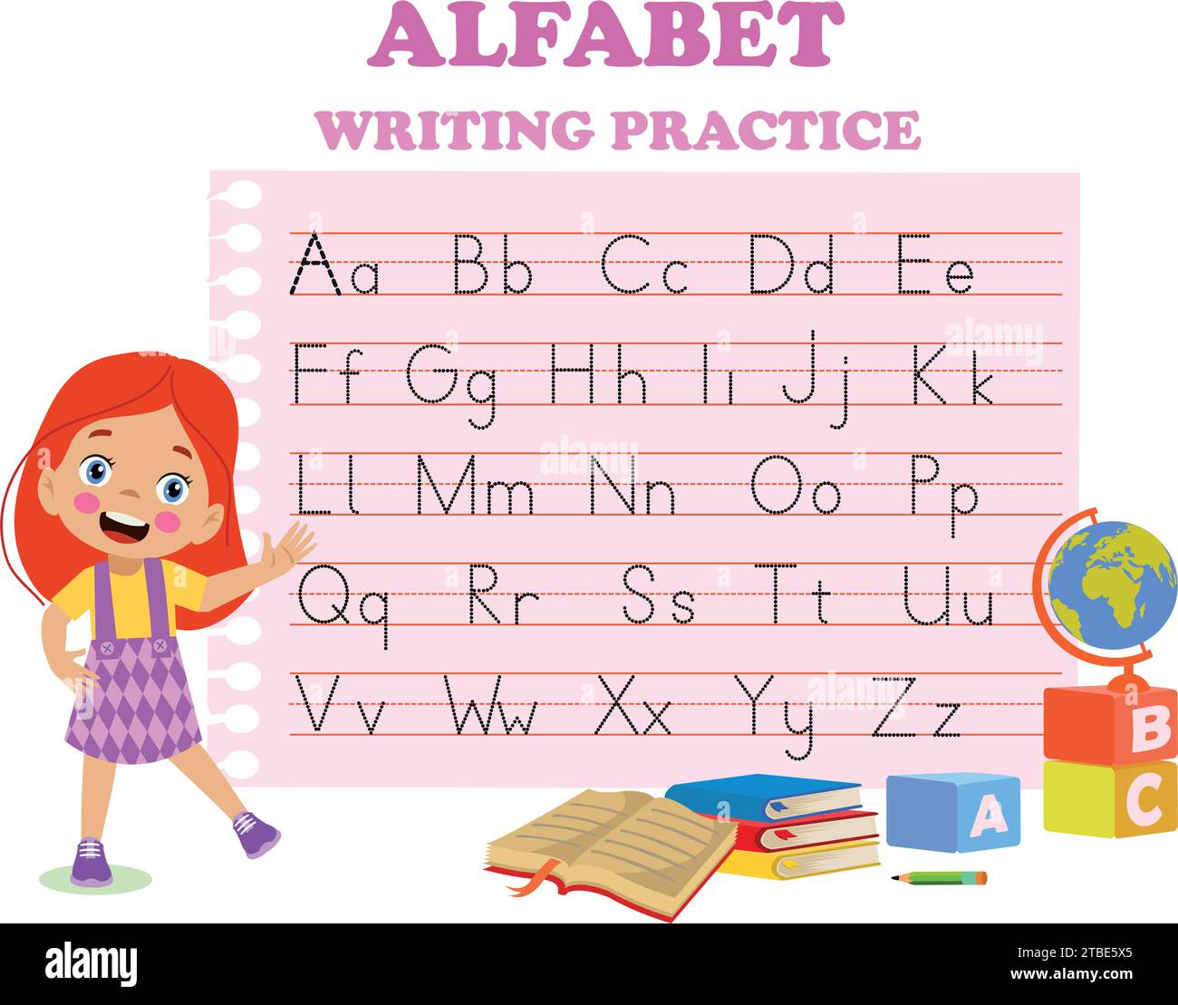Alphabet letters tracing worksheet with all alphabet letters. Basic ...